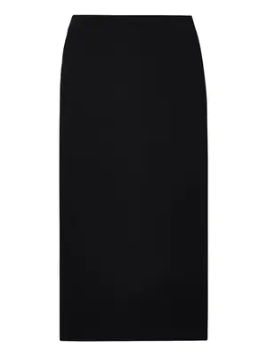 THE ROW The Row Hodette Stretch-Knit Midi Skirt