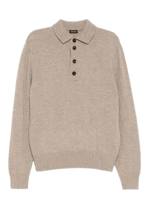 Zegna Polo Pullover - Brown