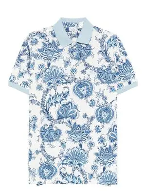 Etro Paisley Polo Shirt - Blue