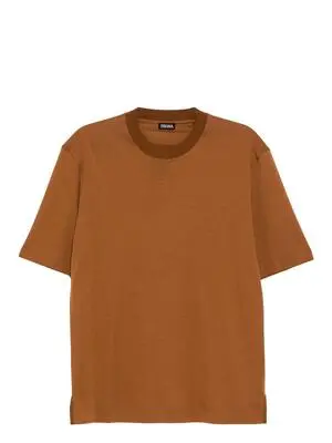 Zegna Crew-neck T-shirt Brown