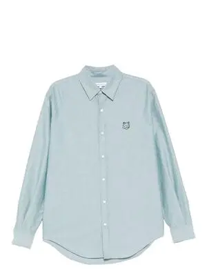Maison Kitsuné Contour Fox Head Skate Shirt - Green