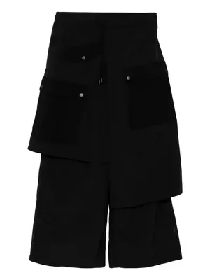 MAHARISHI Asym Cargo Hakama Trousers - Black