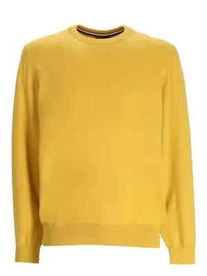 BOSS Logo-embroidered Jumper - Yellow