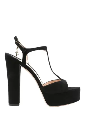TOM FORD 145mm Suede Sandals - Black