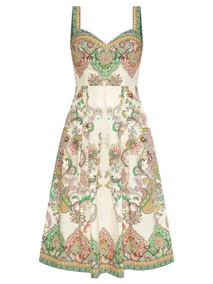 Etro Floral Print Dress - White