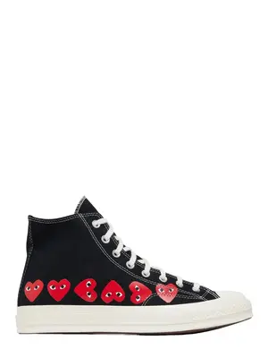 CONVERSE X COMME DES GARONS PLAY Chuck Taylor All Star 70 Hi Sneakers - Black