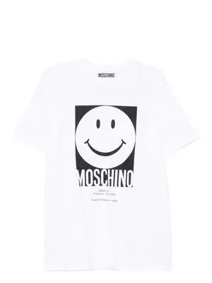Moschino Smiley-motif T-shirt - White
