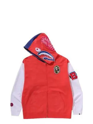 A BATHING APE Shark Full Zip Hoodie - Red