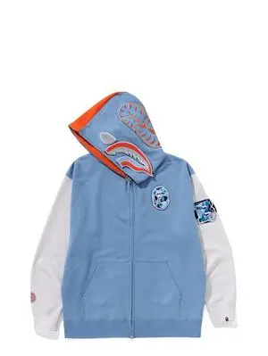 A BATHING APE Shark Full Zip Hoodie - Blue