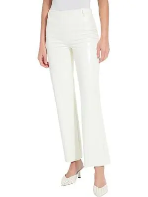 Lyssé Lysse Amara Faux Leather Pants Snow White Wicker