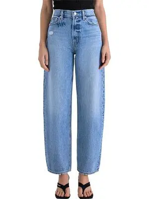 PISTOLA Wes High-Rise Barrel Jeans Blue Cloud