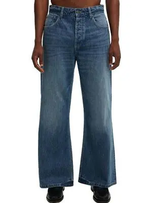 COTTON ON Baggy Bootcut Jeans Muse Blue
