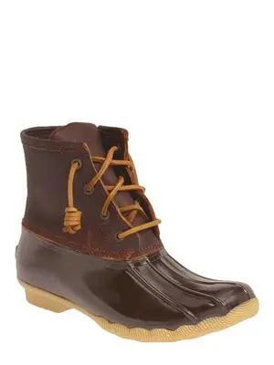Sperry Saltwater Waterproof Rain Boots - Tan/ Brown