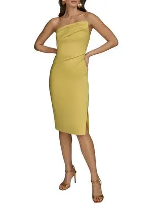 Donna Karan New York Strapless Sheath Dress - Chartreuse