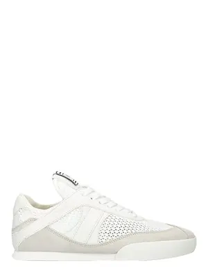 Chloé Brand-patch Low-top Suede Sneakers - White/comb
