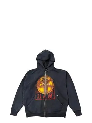 TRAVIS SCOTT X Wwe Mankind Zip Hoodie - Black