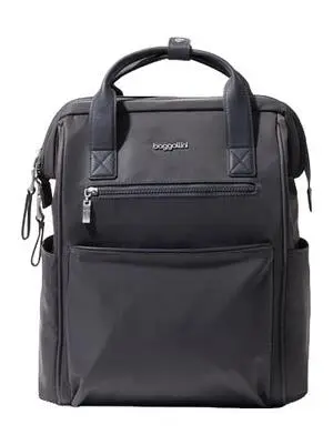 BAGGALLINI Laptop Backpack Smoke Twill