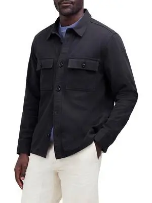 Madewell Garment Dyed Straight Hem Work Shirt - Black Coal