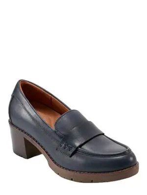 Easy Spirit Easy Spirit Charli Leather Loafer Dark Blue