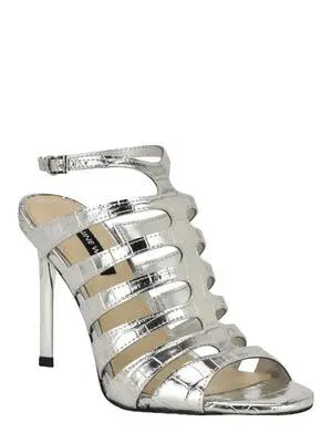 Nine West Strappy Sandal - Silver