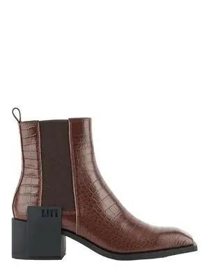 United Nude Jimmy Chelsea Boots - Sepia Croc