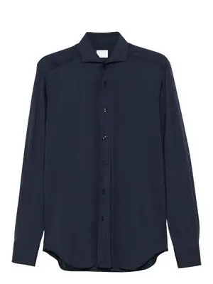 XACUS Spread-collar Shirt - Blue