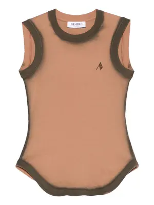Attico Reese Tank Top - Brown
