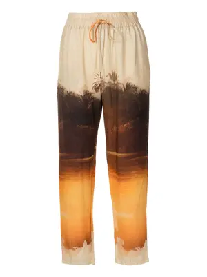 LENNY NIEMEYER Landscape Print Trousers - Brown
