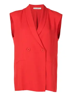 LENNY NIEMEYER Double-breasted Tailored Gilet - Red