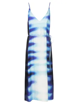 LENNY NIEMEYER Abstract-print Midi Dress - Blue