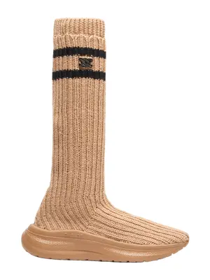 Casadei Mia Old School Sock Sneakers - Neutrals