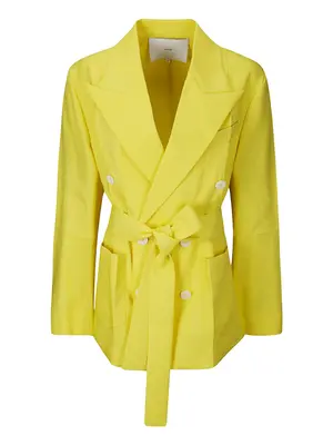 SETCHU Double-breasted Blazer - Yellow