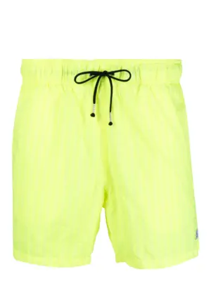 DEPARTMENT 5 Stripe-print Swim Shorts - Yellow