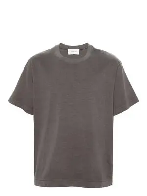 ATOMO FACTORY Distressed-finish Cotton T-shirt - Grey