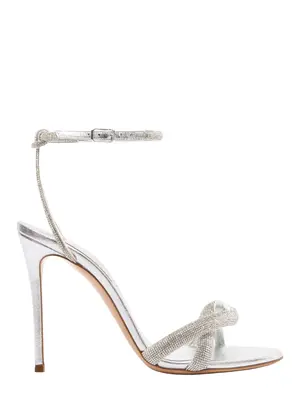 Casadei 100mm Taylor Julia Sandals - Silver