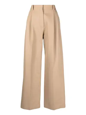 CALCATERRA Wide-leg Trousers - Brown