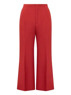 CALCATERRA Flared Trousers - Red
