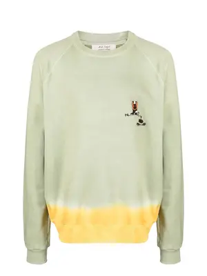 FEDERICO CURRADI Logo Tie-dye Sweatshirt - Green