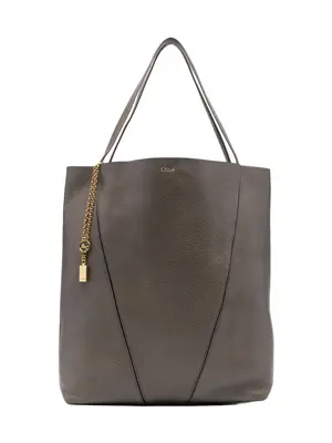 Chloé Large Spin Tote Bag - Grey