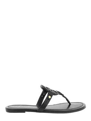 Tory Burch Tory Burch Miller Flip Flop Slides Black