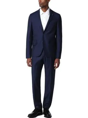 Tagliatore Wool Single Breasted Suit - Blue