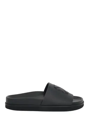 Off White Cloud Arrow Slippers - Black