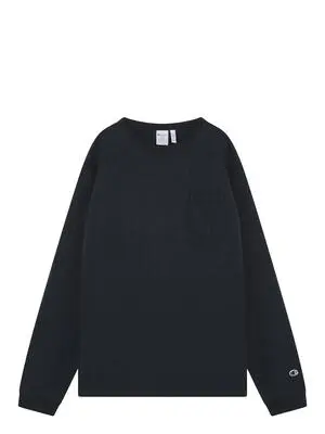 Champion Navy Long Sleeved T Shirt - Blue