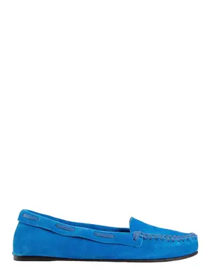 THE ROW Mabel Leather Loafers - Blue