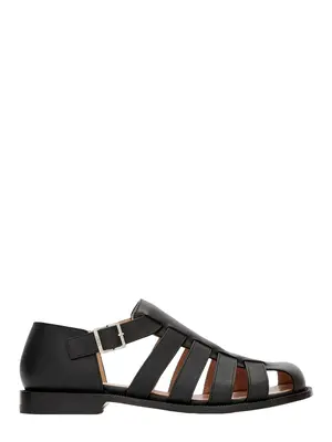 Loewe Campo Leather Sandals - Black