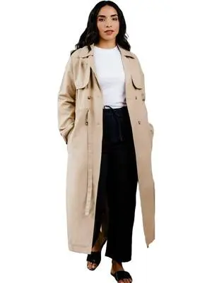 ABLE Kimberly Trench Coat - Brown Sugar
