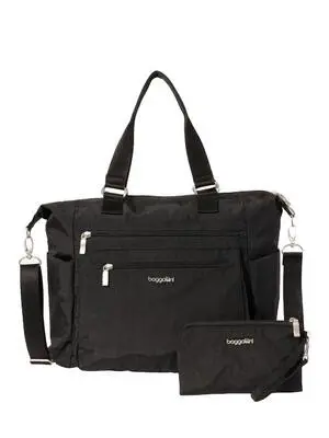 BAGGALLINI Trifecta Convertible Backpack With Rfid Wristlet - Black