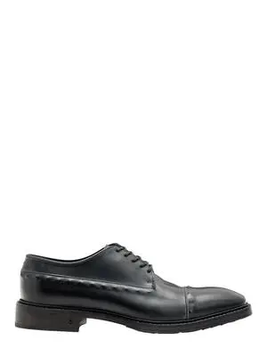 John Varvatos Fleetwood Ghost Stud Leather Oxfords - Black