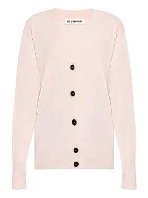 JIL SANDER V-neck Cashmere Cardigan - Confetti