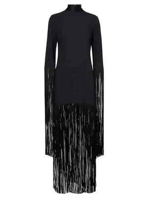 TALLER MARMO Chicago Fringed Crêpe Minidress - Black